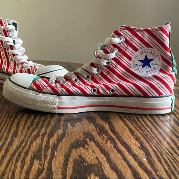 Converse | Shoes | Converse All Star Candy Cane Striped High Top ...